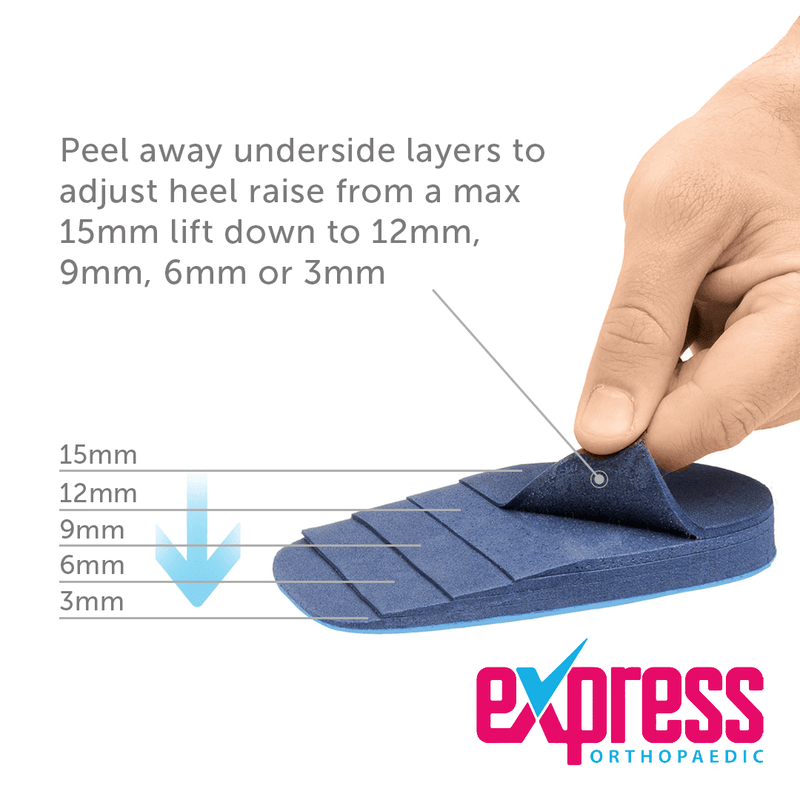 5 Layer Heel Elevator (Mid Density) | Adjustable | Orthotix | Orthotix ...